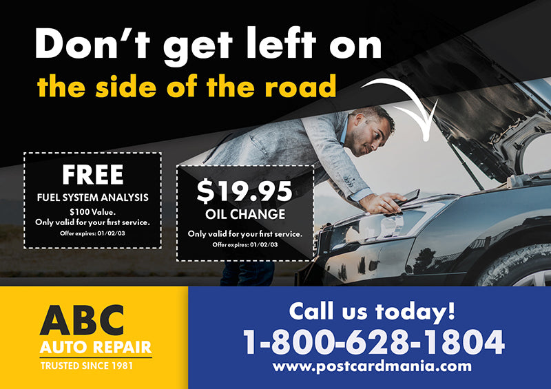 Auto Service Postcard Bulk Mailers | Customizable Business Postcards ...
