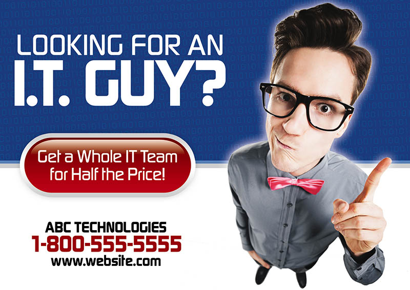 Computer Support Direct Mail Postcards | Customizable Business Postcar ...