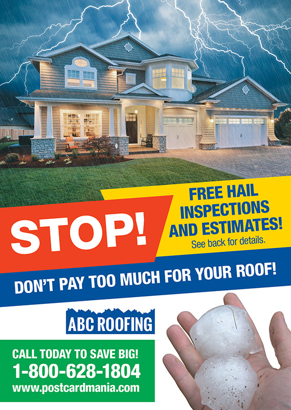 Roofing Repair Postcard Bulk Mailers | Customizable Direct Marketing M ...