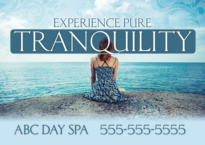 Day Spa Postcard Bulk Mailers | Custom Printed Direct Mail Flyer Adver ...