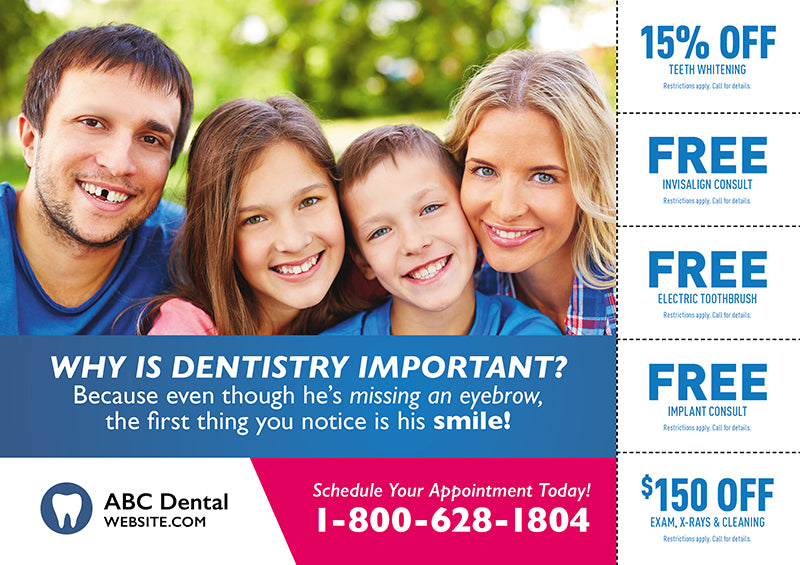 Dentist Offers Postcard Bulk Mailers | Custom Advertising Postcards ...