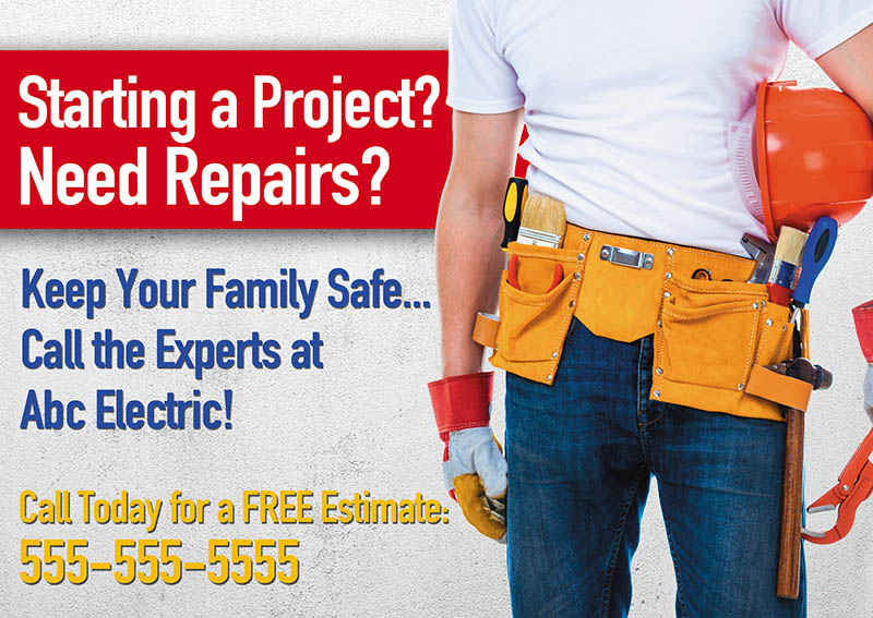 Electrician 4.25"x6" Postcards | Custom Direct Mail Postcards ...