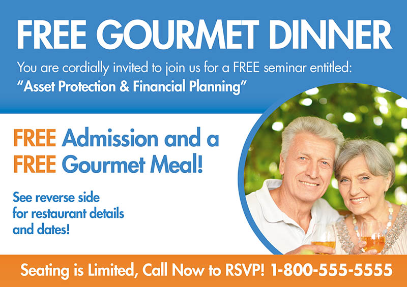 Financial Seminar Postcard Bulk Mailers | Customizable Direct Mailers ...