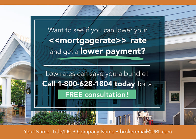 Refinance Mortgage 4.25"x6" Postcards | Customizable Postcard Mailers ...