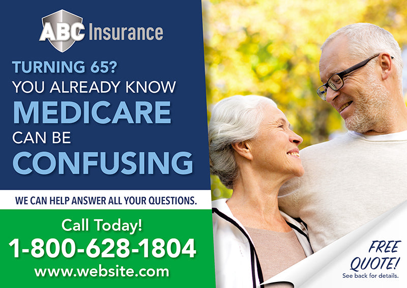 Medicare Supplemental Insurance Postcard Bulk Mailers | Custom Adverti ...
