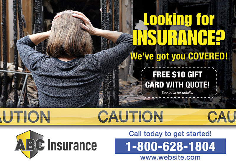 Property Insurance Direct Mail Postcards | Custom Marketing Postcards ...
