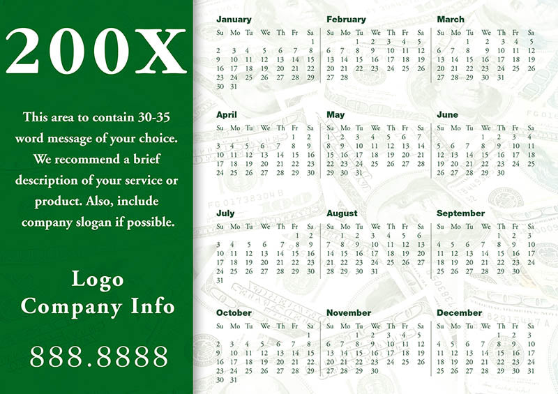 Calendar Direct Mail Postcards | Customizable Direct Mailers ...