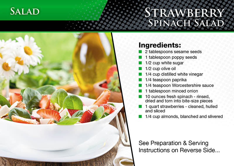 Recipe Card Entr̩e Postcard Bulk Mailers | Custom Direct Mail Postcard ...