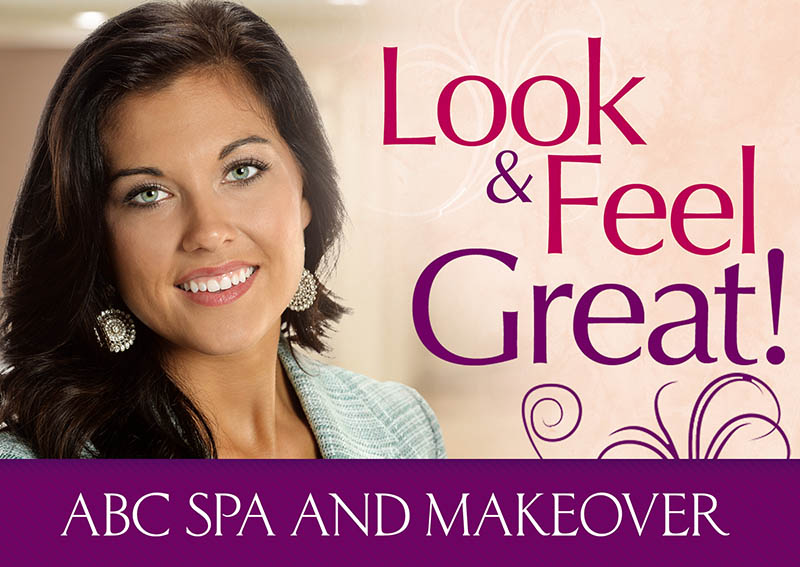 Spa & Makeover Postcard Bulk Mailers | Custom Printed Direct Mail Flye ...