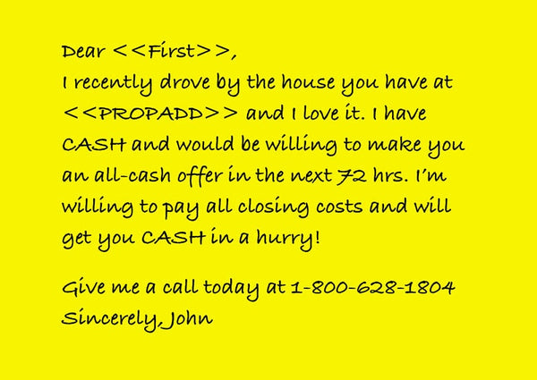 Yellow Letter Real Estate 4.25"x6" Postcards | Customizable Direct Mai ...